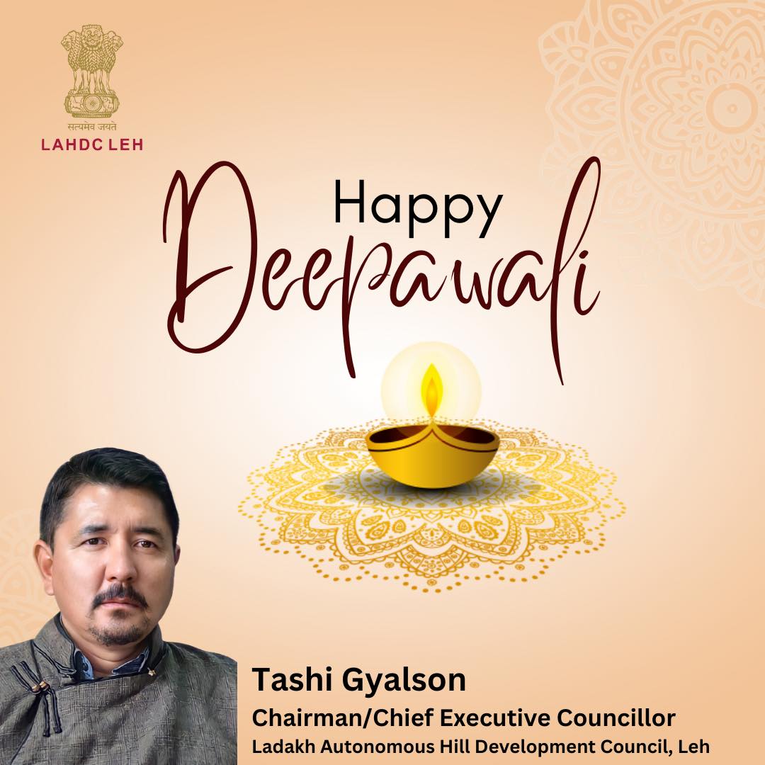 CEC Gyalson wishes people on Deepawali – Indus Dispatch