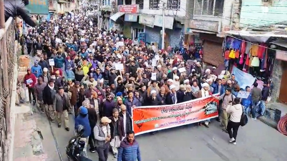 JUIA Kargil protests against Shia Muslims genocide in Parachinar ...