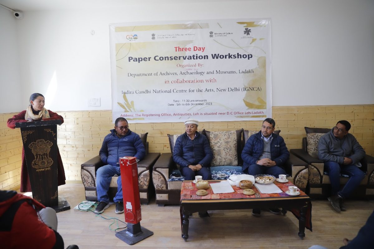 Paper conservation workshop organised in Leh – Indus Dispatch