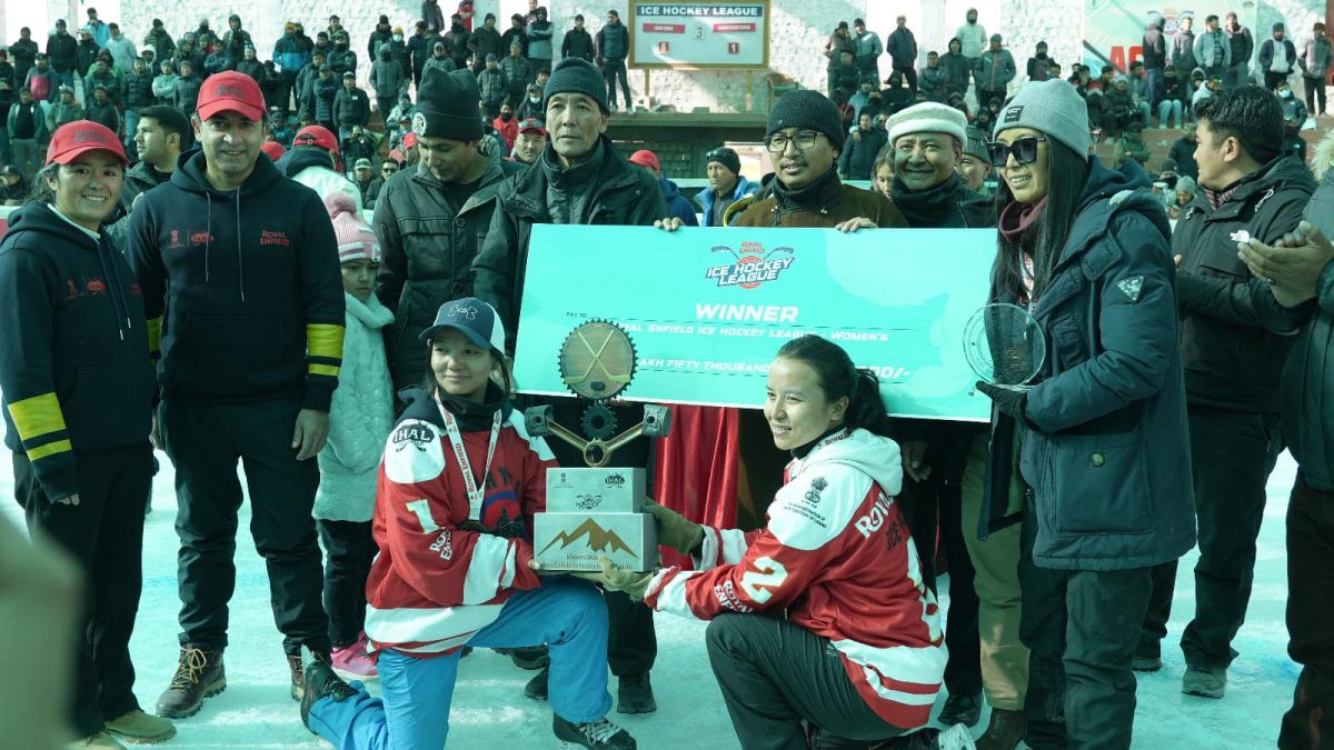 Royal Enfield holds Ice-hockey championship for both Boys, Girls in Leh ...