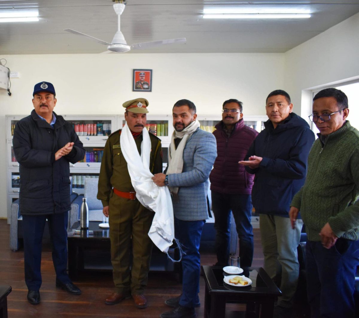 Piping Ceremony celebrates newly promoted Ladakh Police officers ...