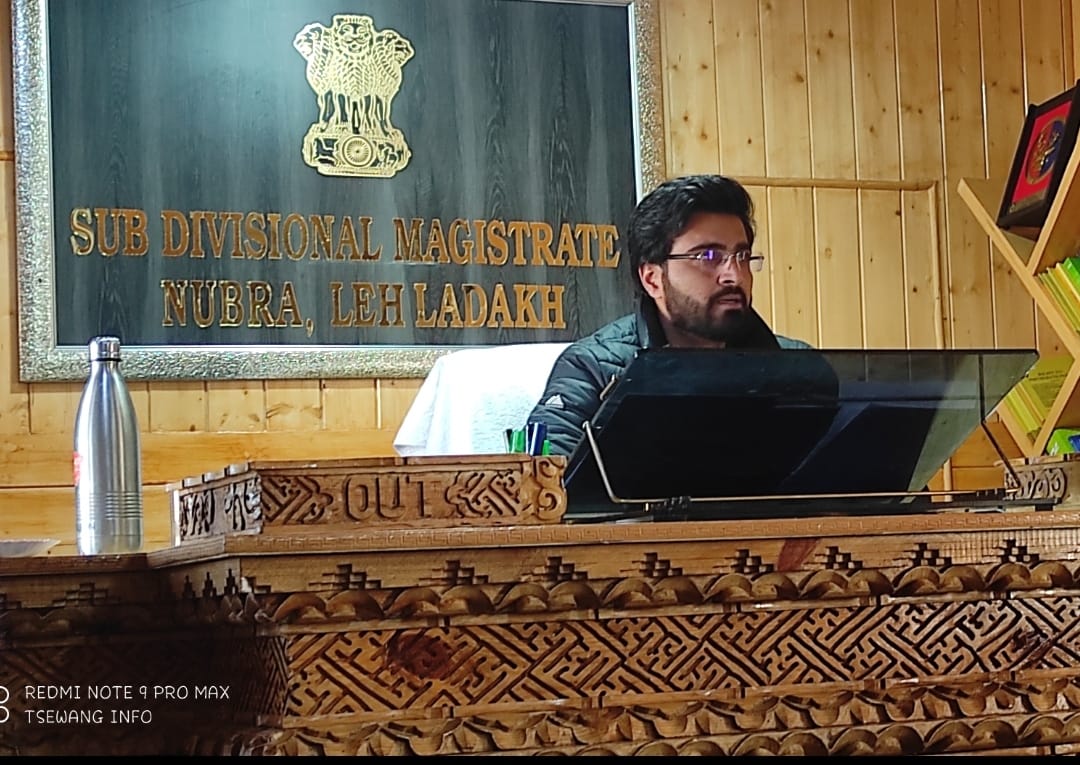 SDM Nubra chairs traffic management meeting – Indus Dispatch