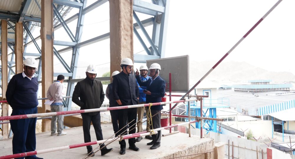 Gyalson reviews final touches applied to New Domestic Terminal Building ...