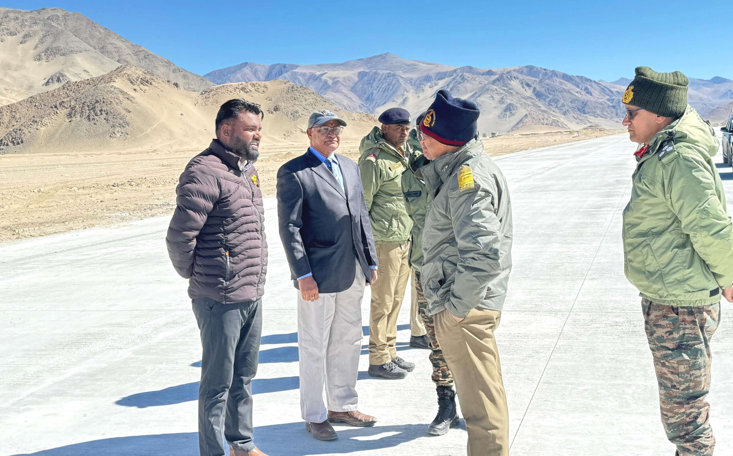 ADGBR inspects critical infra development projects in eastern Ladakh ...