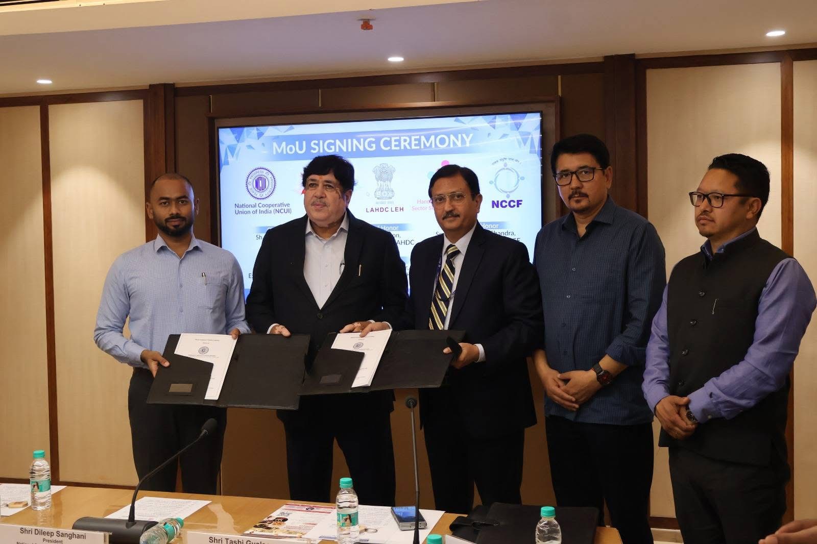 LAHDC signs MoU with NCUI to develop, strengthen cooperative sector in ...