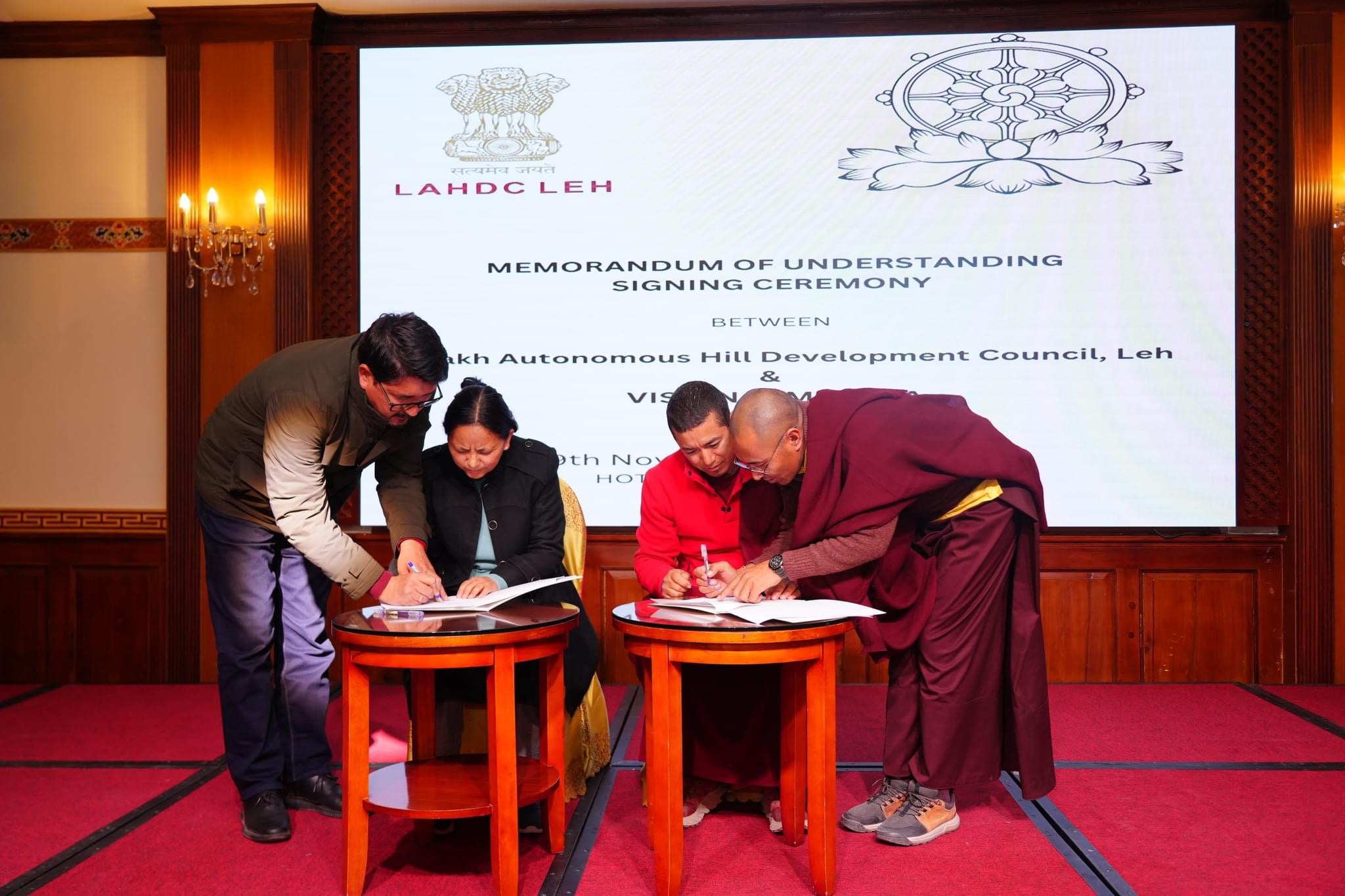 LAHDC, Leh signs MoU with Vision Himalaya – Indus Dispatch