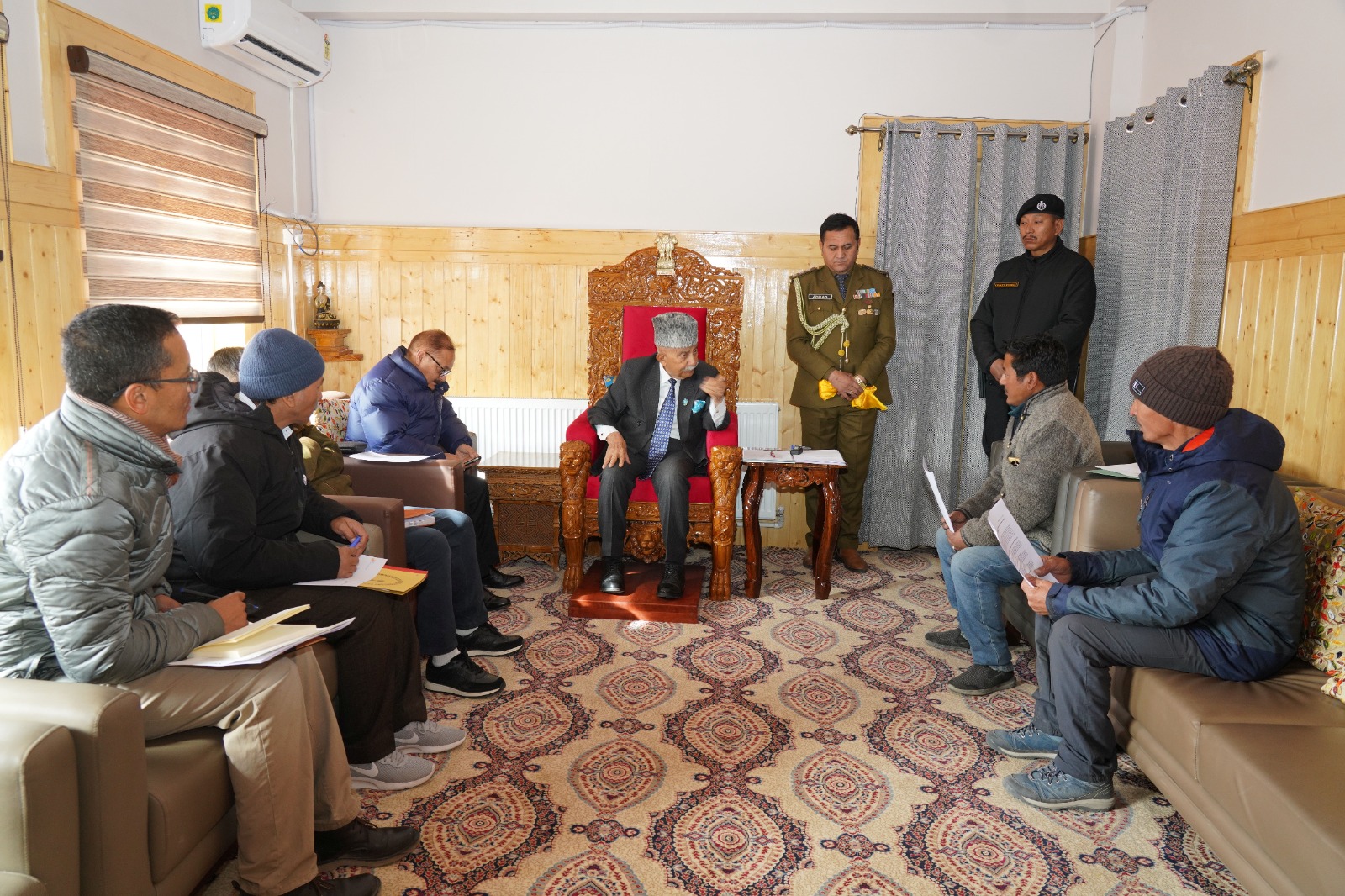 Nambardars from Abran, Akshow villages call on LG Mishra – Indus Dispatch