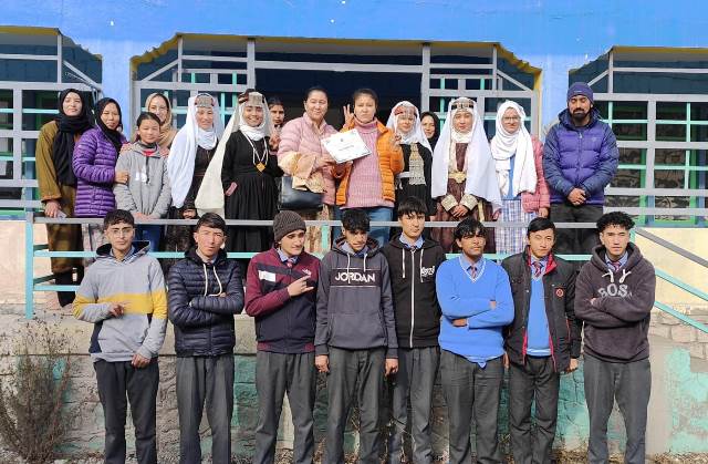 PPHS Kargil felicitates Rinchen Youdol for her historic achievement ...