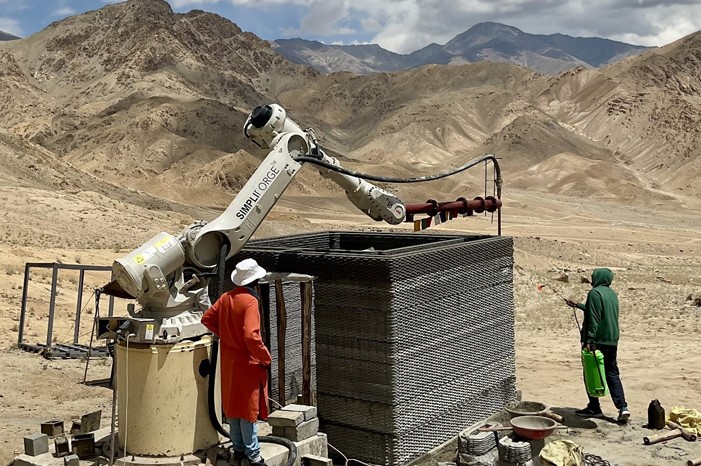 Monumental: World’s highest on-site 3D printed bunker in Leh – Indus ...