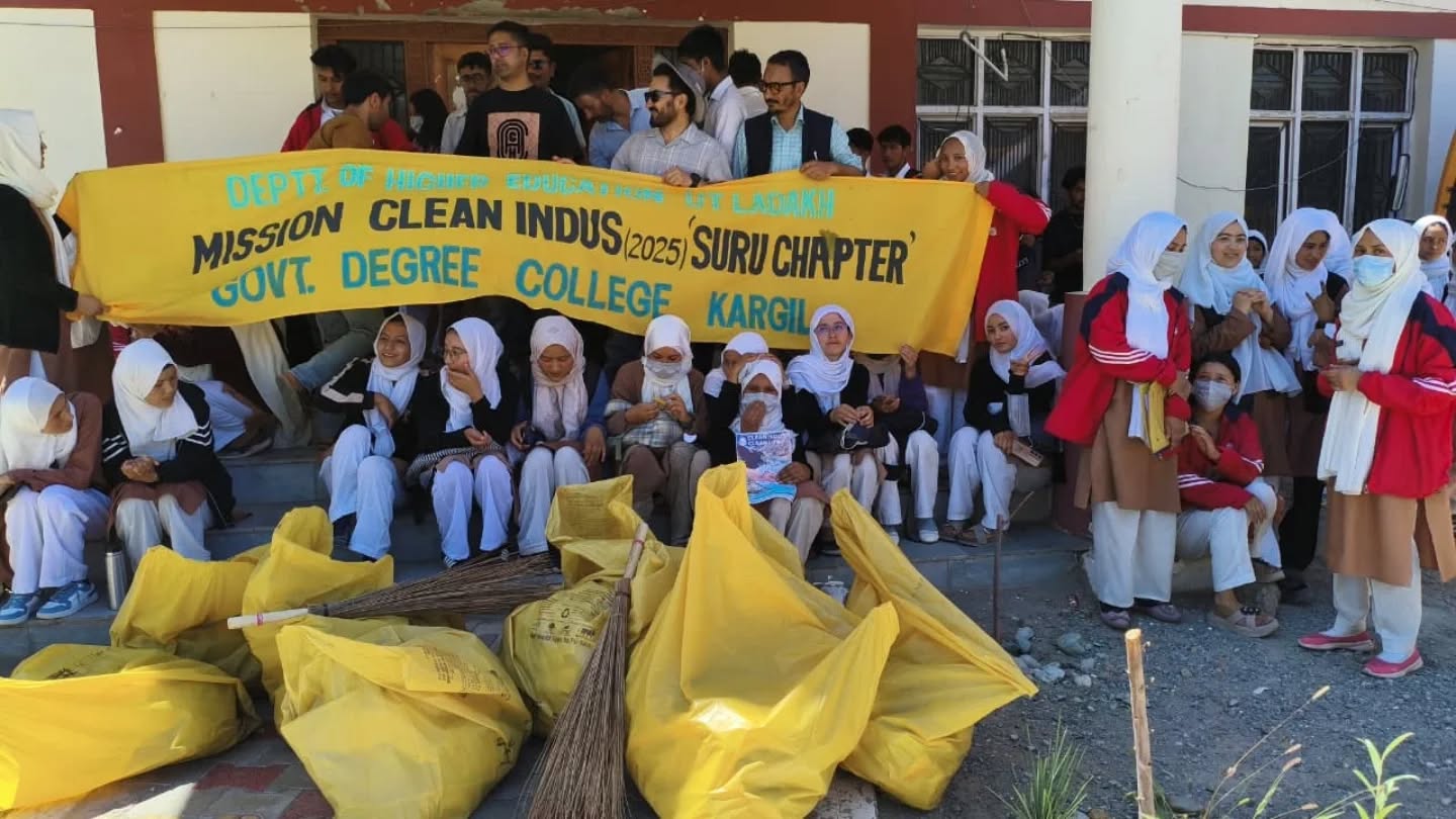 GDC Kargil Holds Rally, Cleanliness Drive to Protect Indus and Suru ...