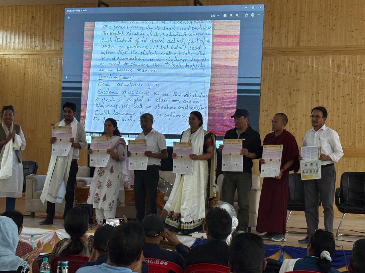 Release of the Poetry Digest in Bhoti Language at DIET – Indus Dispatch