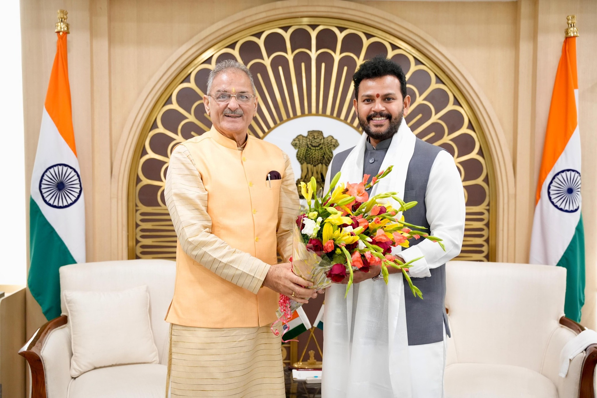 LG Kavinder Gupta met Union Minister of Civil Aviation, Kinjarapu ...