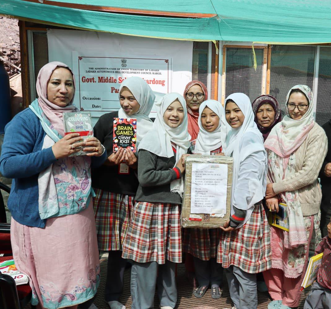 Team Kalib Extends Support to Govt. Middle School Khardung Pashkum ...