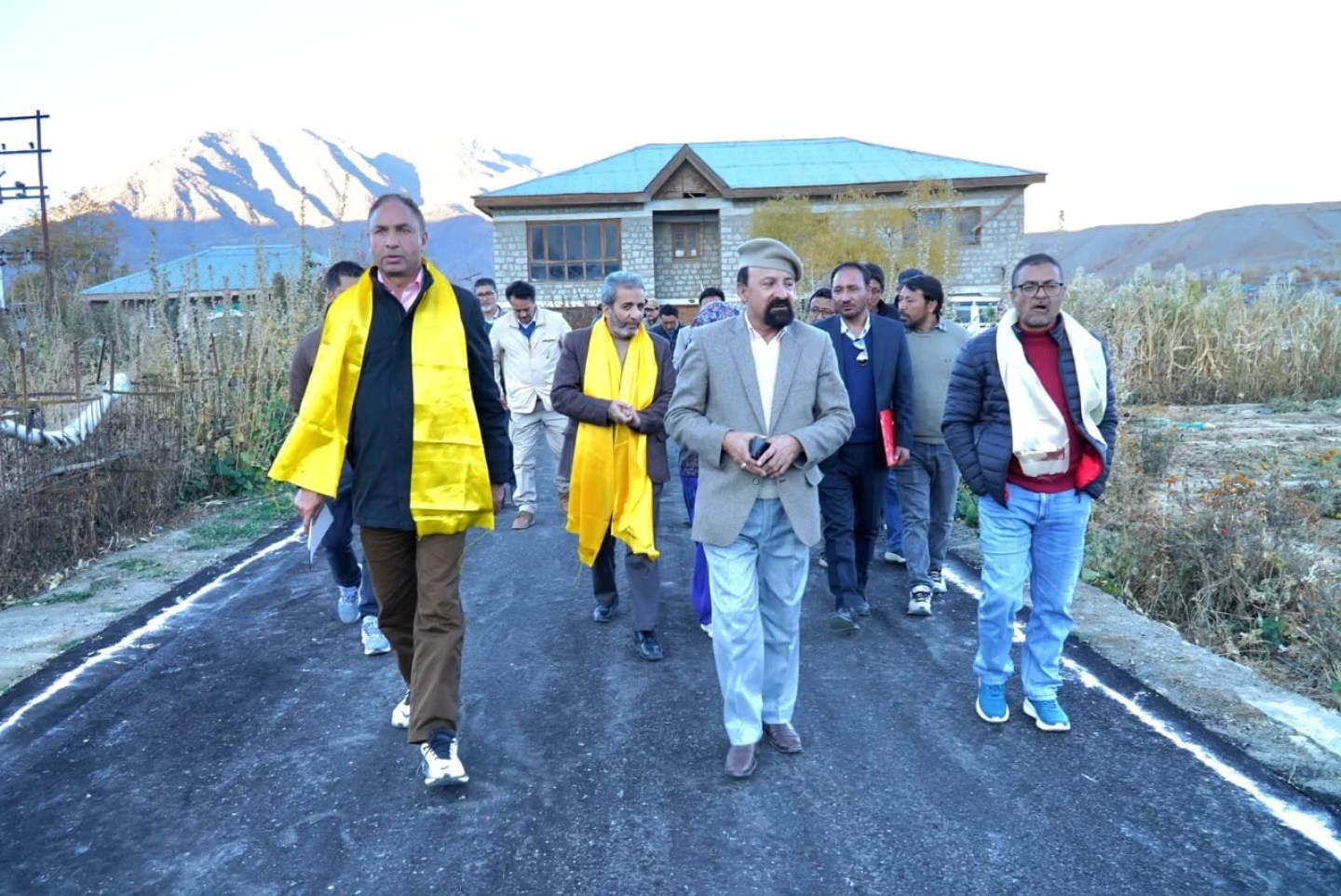 Akhoon Opens New Link Road at KVK Kargil, Calls for Stronger Agri ...