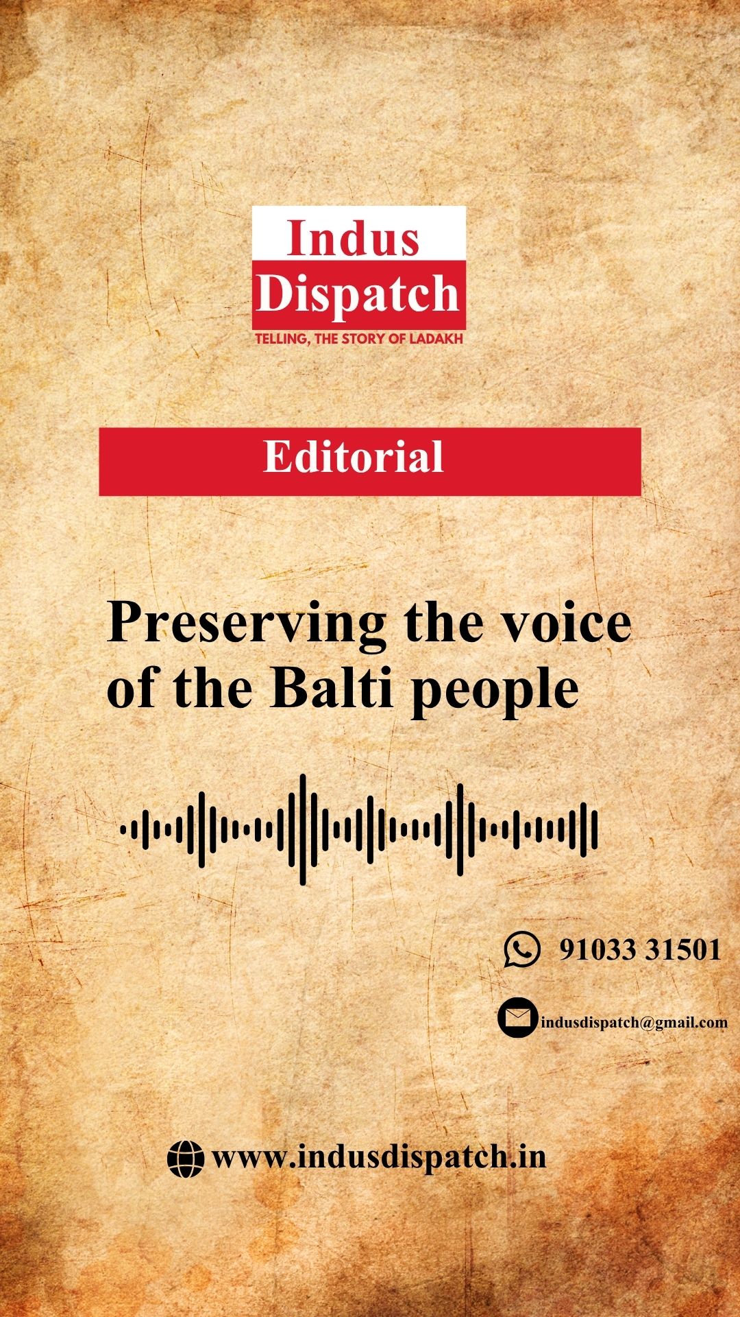 Preserving the voice of the Balti people – Indus Dispatch